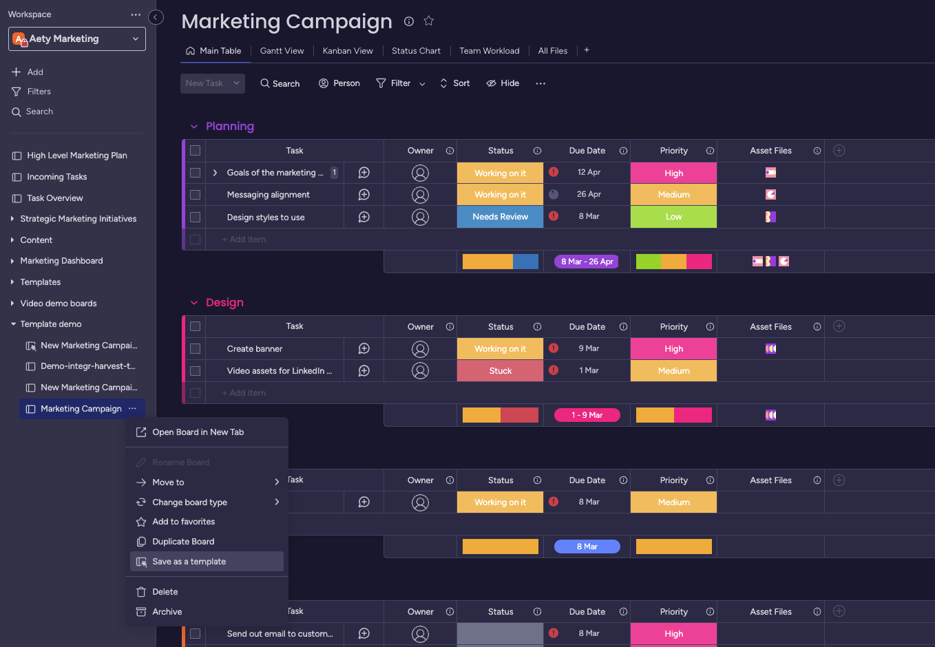 A step-by-step guide to board templates in monday.com